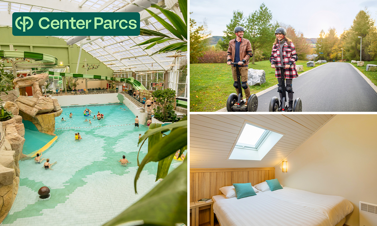 Center Parcs Les Ardennes, Week-end ou demi-semaine (2 pers.) à Center ...